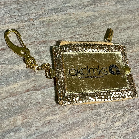 akdmks | Bags | Akdmks Gold Mini Wallet With Clip | Poshmark